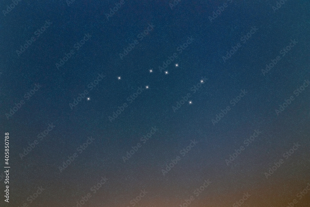 Sculptor star constellation, Night sky, Cluster of stars, Deep space ...