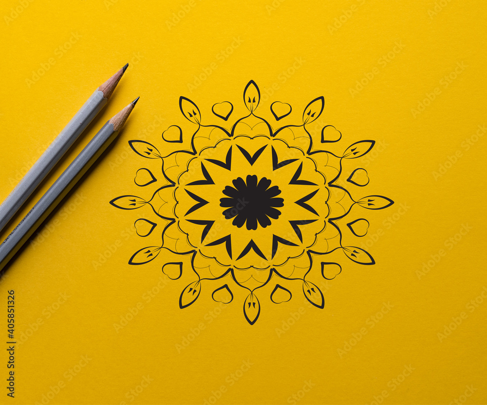 Mandala art Design In Adobe Illustrator Stock Photo | Adobe Stock