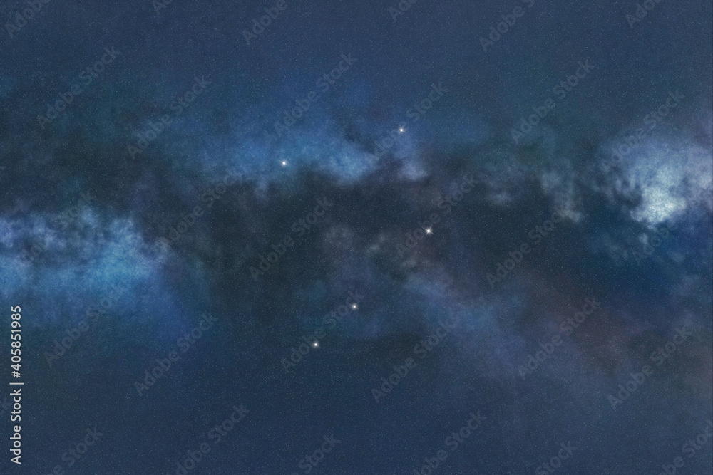 Corvus star constellation, Night sky, Cluster of stars, Deep space ...