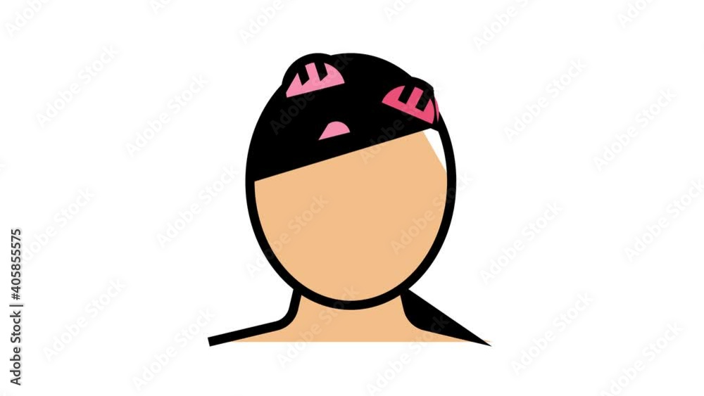 Trichophytosis Skin Disease Animated Color Icon Trichophytosis Skin