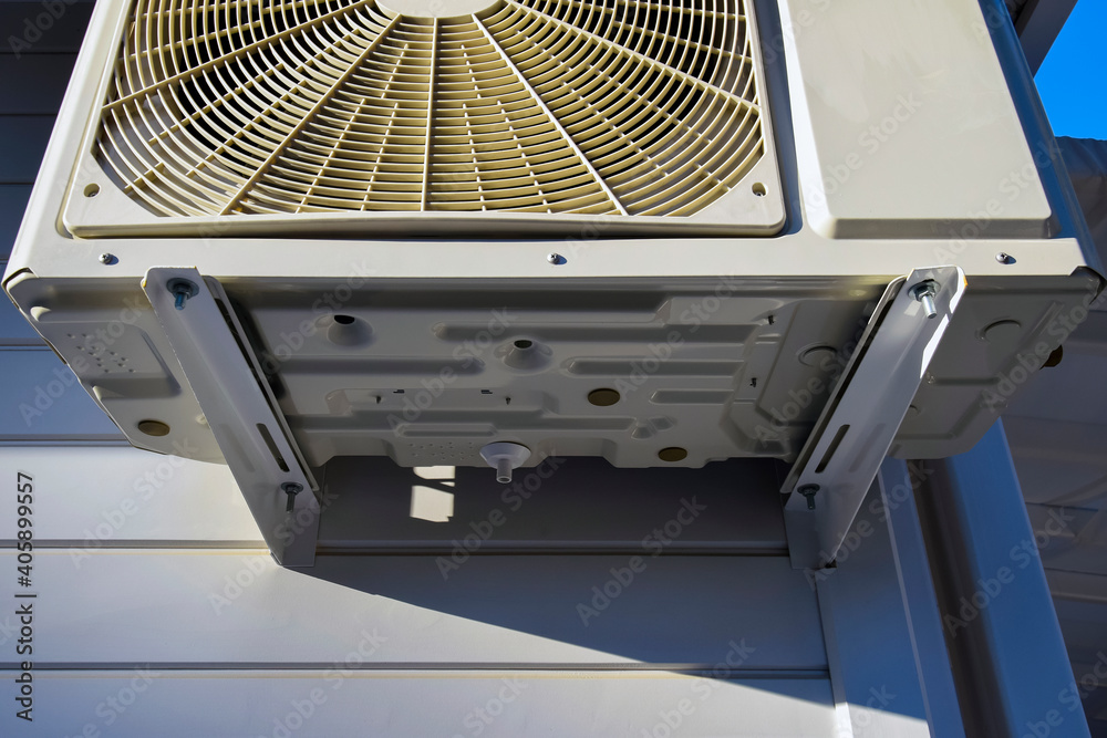 Part of outdoor unit of air conditioner. Dedicated mounting bracket and ...