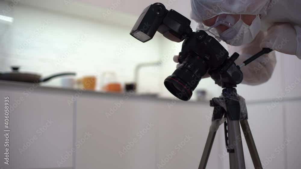 Crime Scene Site Police Photographer Forensic Scientist Murder Collect ...