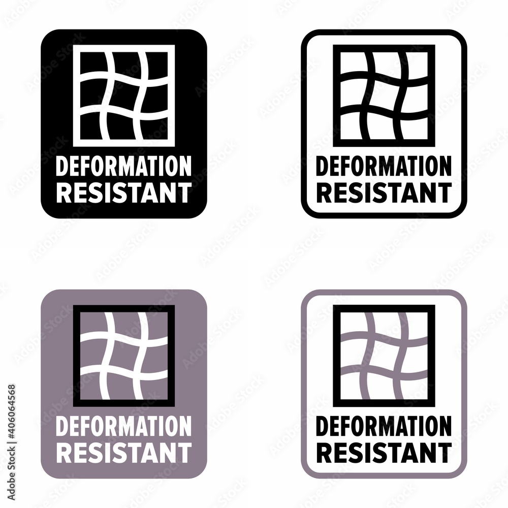 ภาพประกอบสต็อก "Deformation resistant" capability of materials, objects ...