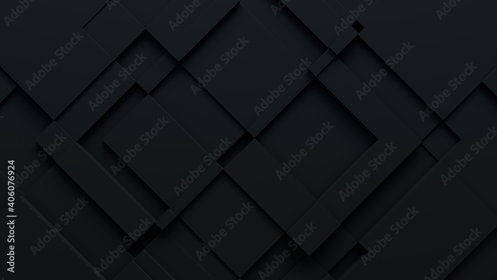 Dark tech background, with a geometric 3D structure. Clean, minimal ...