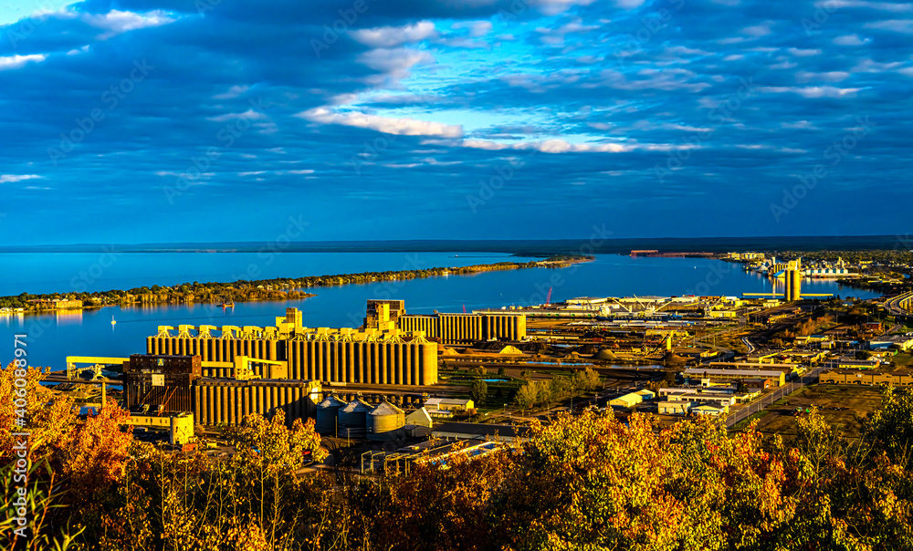 Photos of St Louis Bay in Duluth Minnesota taken from above on Skyline ...