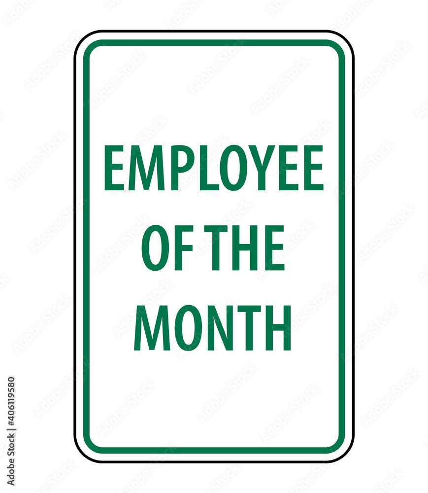 Employee of the month sign board for office. Employee sign Stock Vector ...