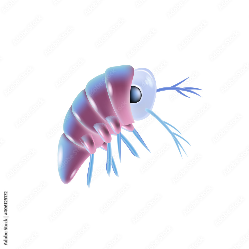 Plankton Realistic Icon Stock Vector | Adobe Stock