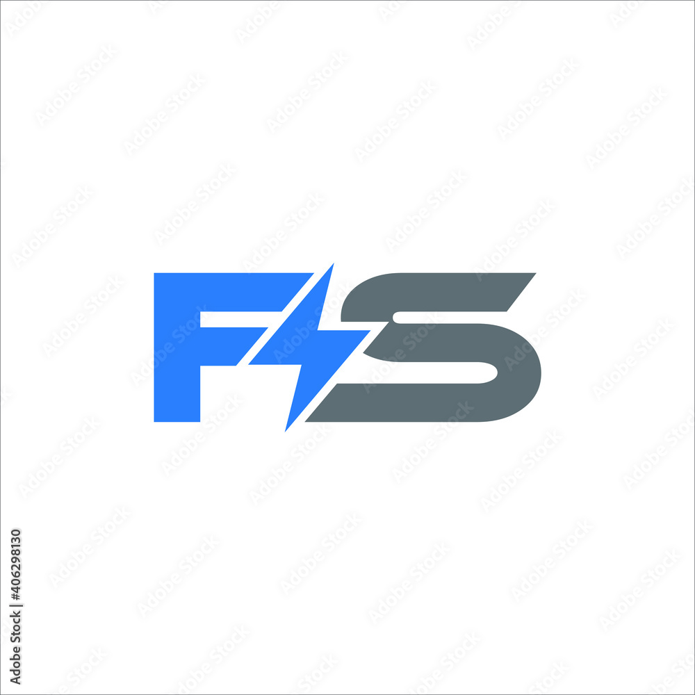 FS logo FS icon FS vector FS monogram FS letter FS minimalist FS ...