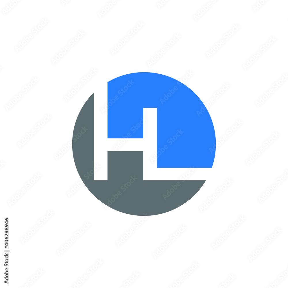 HL logo HL icon HL vector HL monogram HL letter HL minimalist HL ...