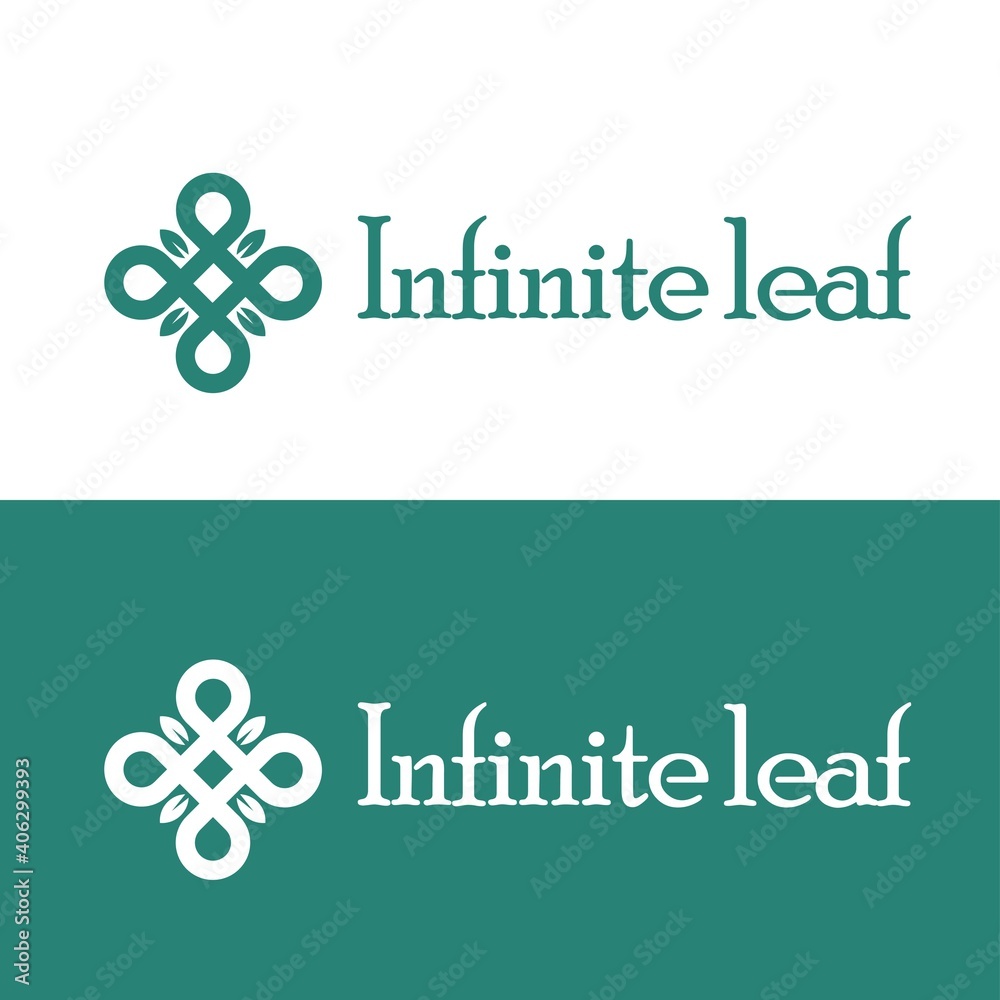 Logo infinity leaf, infinite leaf, infinite leave, infinity leave ...