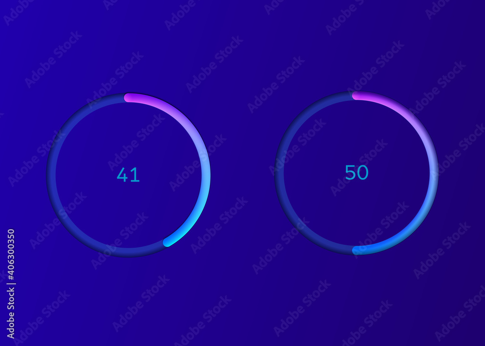 Circle Percentage Chart infographic vector circle percentage diagrams ...
