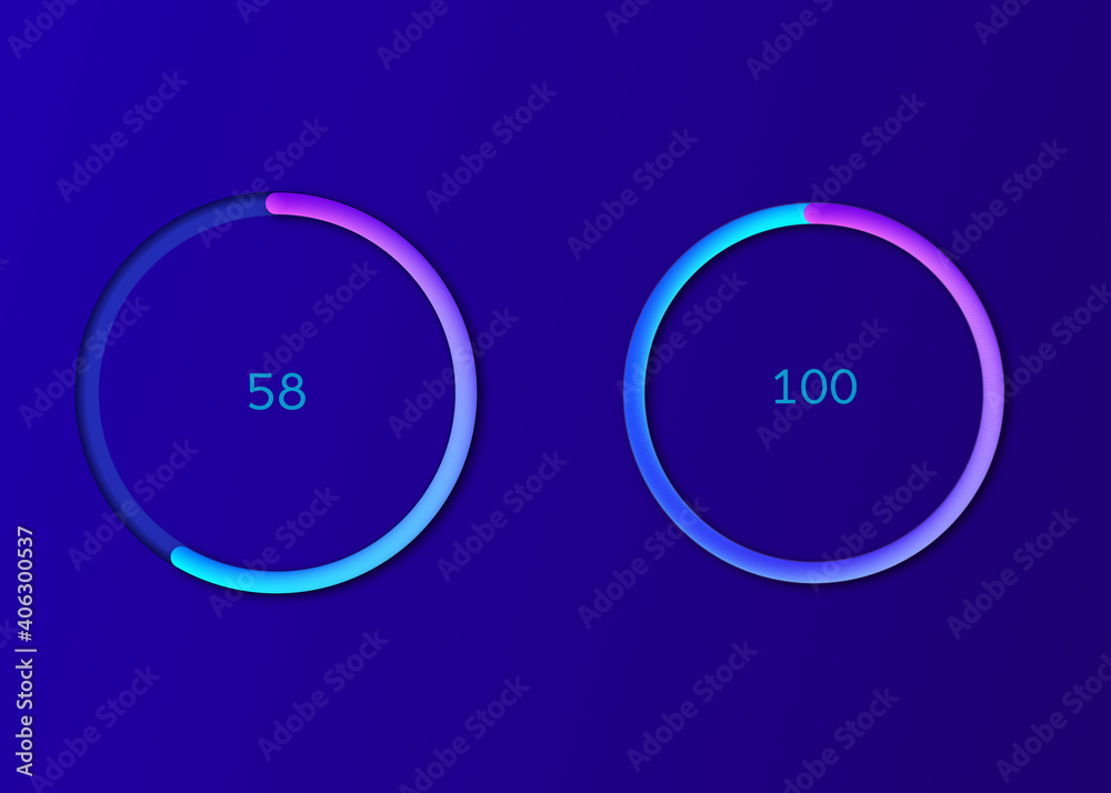Circle Percentage Chart infographic vector circle percentage diagrams ...