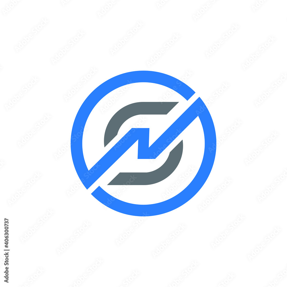NS logo NS icon NS vector NS monogram NS letter NS minimalist NS ...
