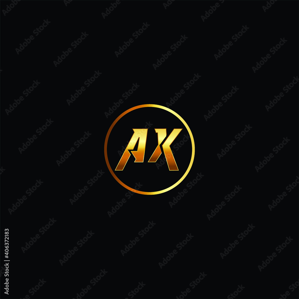 Vetor de AX logo AX icon AX vector AX monogram AX letter AX minimalist ...