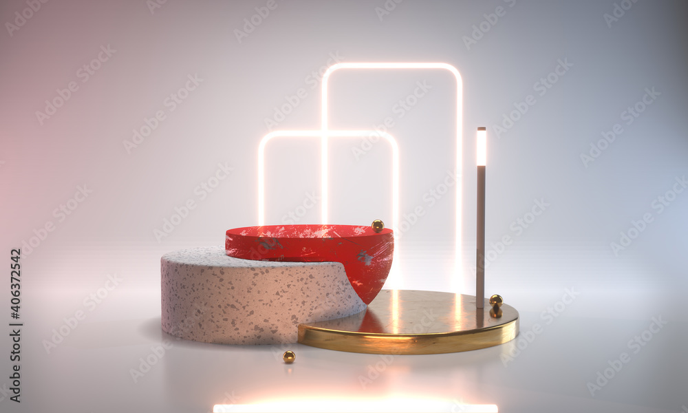 3D standy mockup for product design Stock Illustration | Adobe Stock