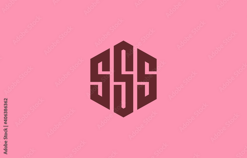 connected alphabet triple S letter logo design Stock Vector | Adobe Stock