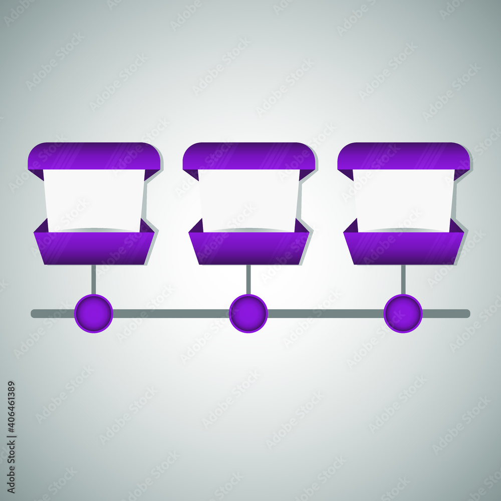 Business data visualization, infographics. Scheme of the process of ...