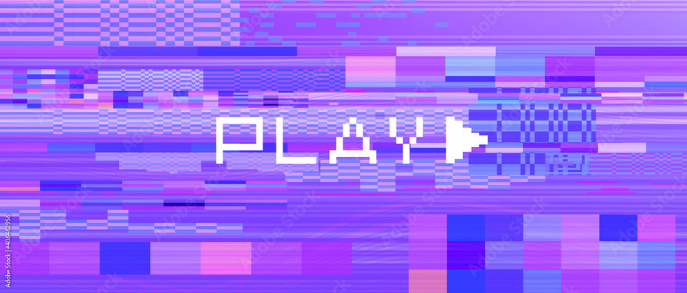 Retro background like in old video tape rewind or no signal TV screen ...