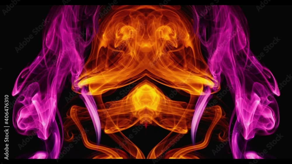 Vídeo do Stock: Psychedelic fantasies of colored smoke ...