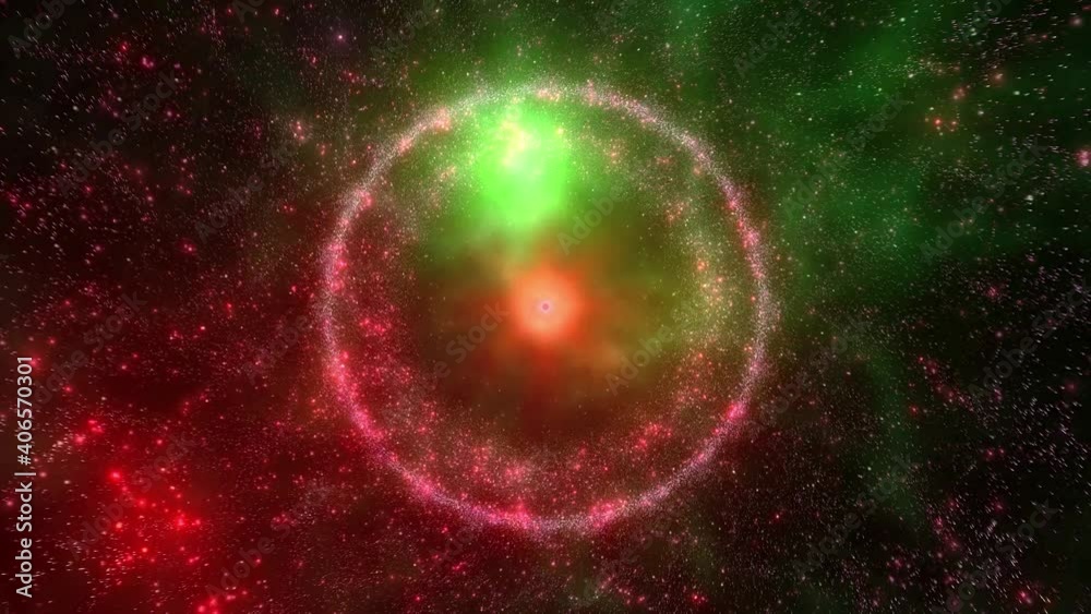 Particle Ring Galaxy Relaxing Meditation Vfx Banner Under Original Full ...