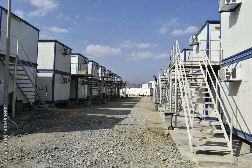 Portable house and office cabins. Labor Camp. Porta cabin. small ...