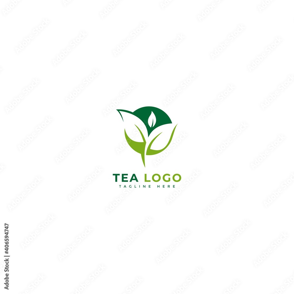 Tea logotype. Minimalist tea drinks logo concept, fit for cafe ...