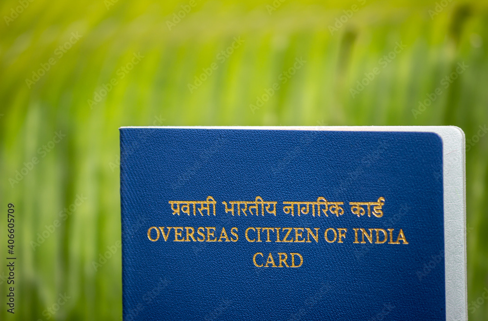 View of Overseas Citizen of India Card issued to non resident Indians ...