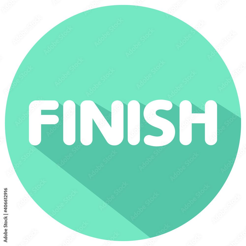 finish icon Stock Vector | Adobe Stock
