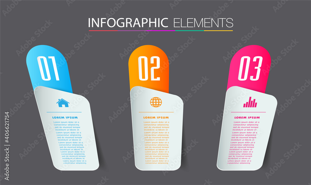 modern text box template, banner Infographics Stock Vector | Adobe Stock