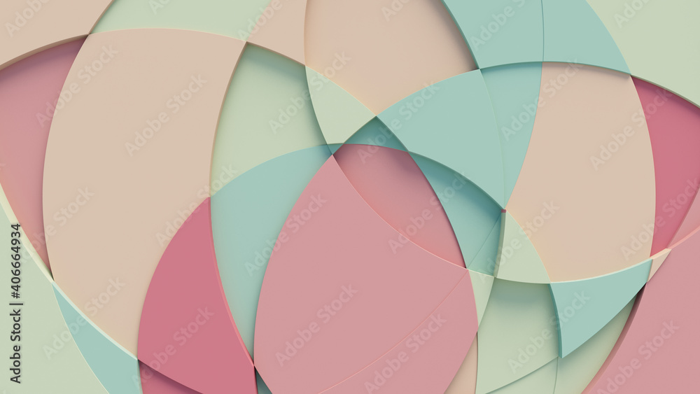 Multicolored tech background, with a geometric 3D structure. Clean ...