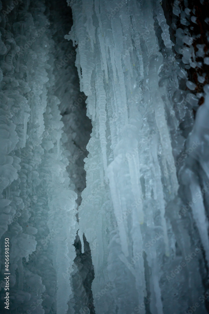 Ice texture, natural ice cave. Cold aesthetics. Stock Photo | Adobe Stock