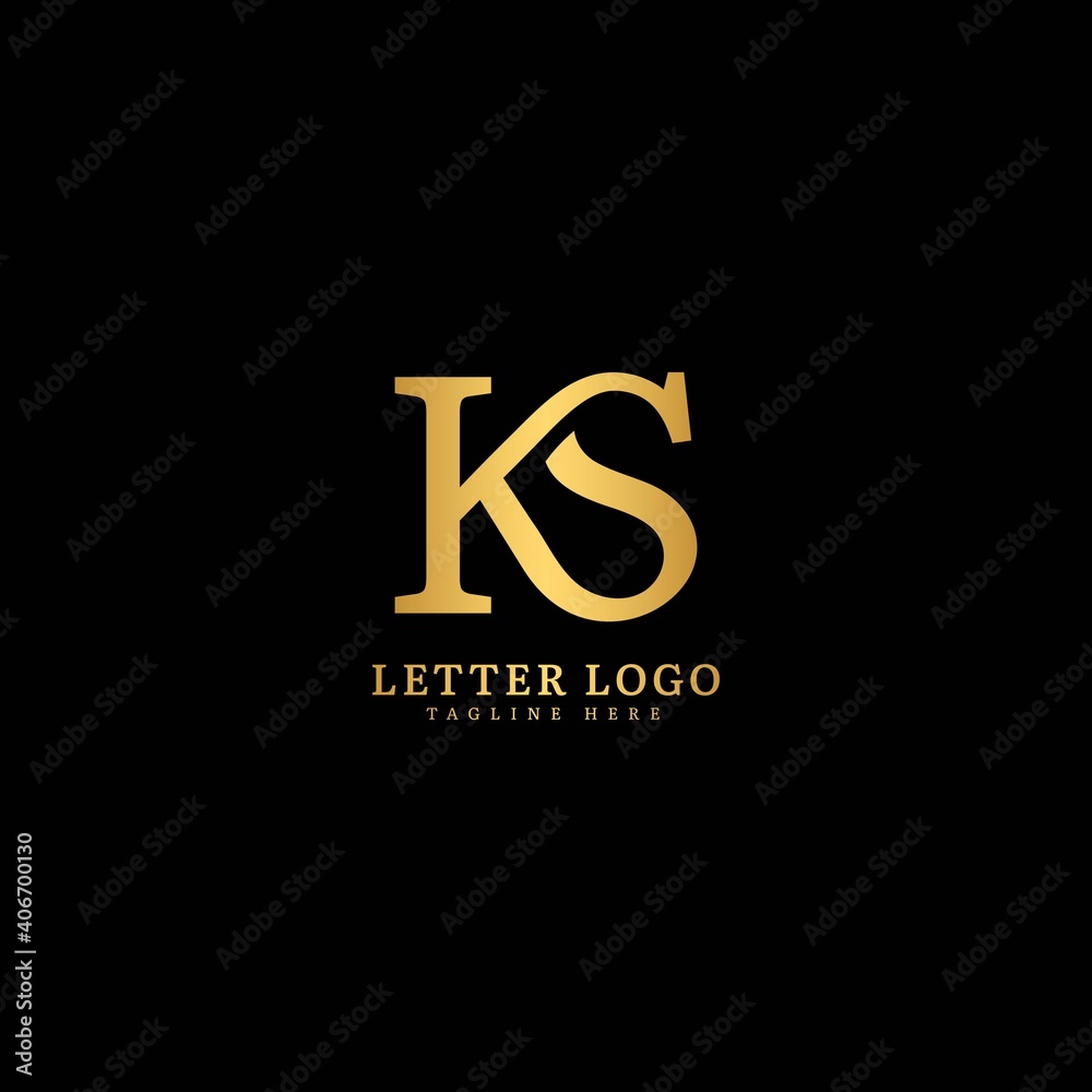 Initial Letter KS logotype company name monogram design for Company and ...
