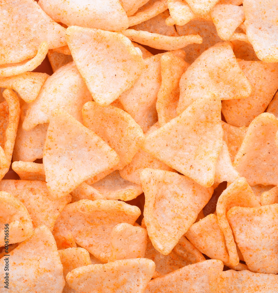 Shrimp rice crackers in thai food isolated on white background ...