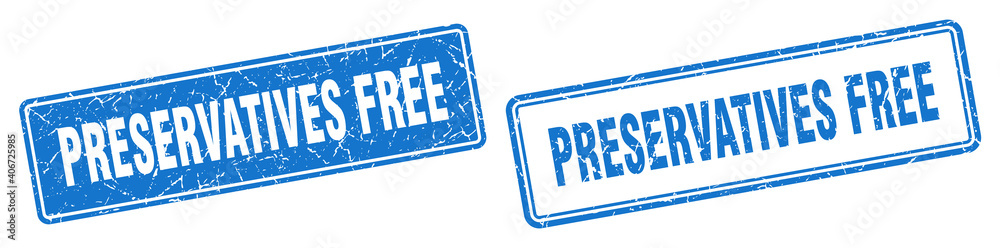 preservatives free stamp set. preservatives free square grunge sign ...