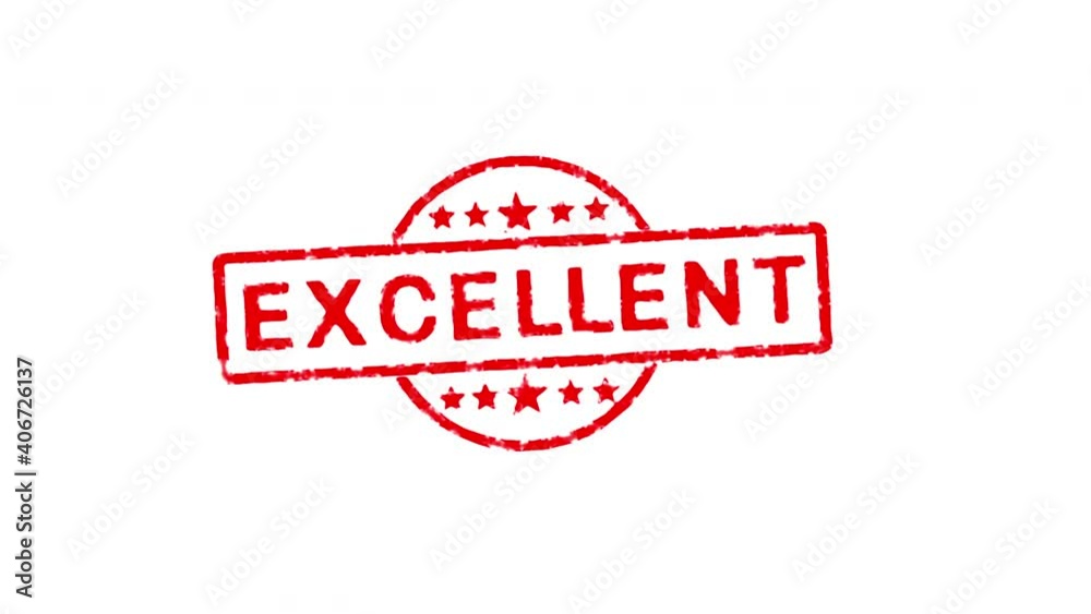 Excellent Text Stamp effects Animation on White Background and Green ...