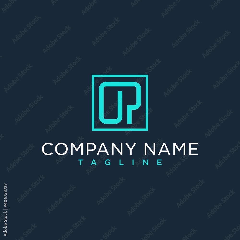 OP,PO,initial logo design inspiration Stock Vector | Adobe Stock