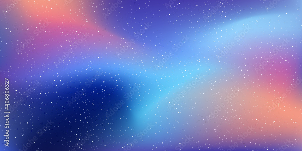 Astrology horizontal star universe background. The night with nebula in ...