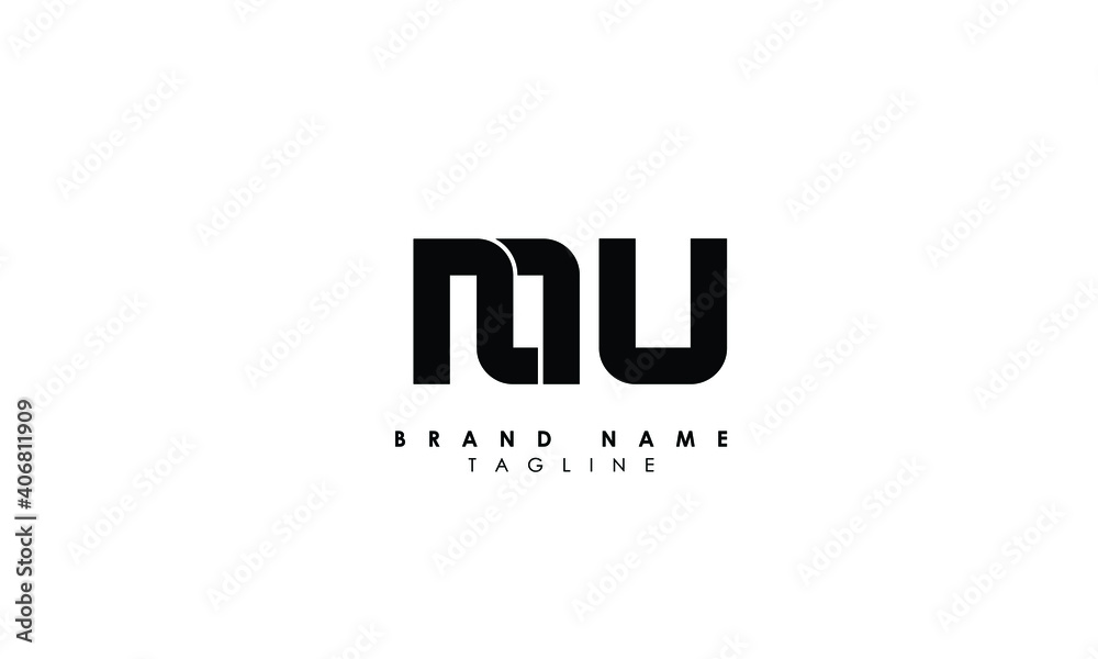 Alphabet letters Initials Monogram logo MU, UM, M and U, Alphabet ...