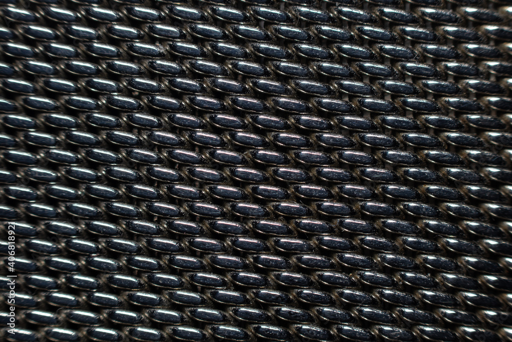 There is close up (macro) on watch strap. Here you can see structure of ...