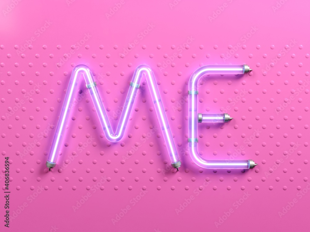 Neon Word Art