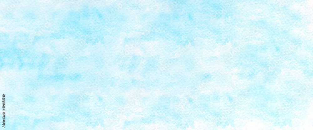 Blue watercolor background, Sky in watercolour painting soft textured ...