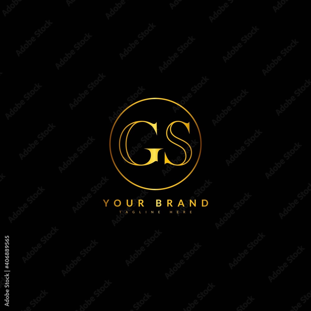 GS Initial logo with elegant concept. Typography for company and ...