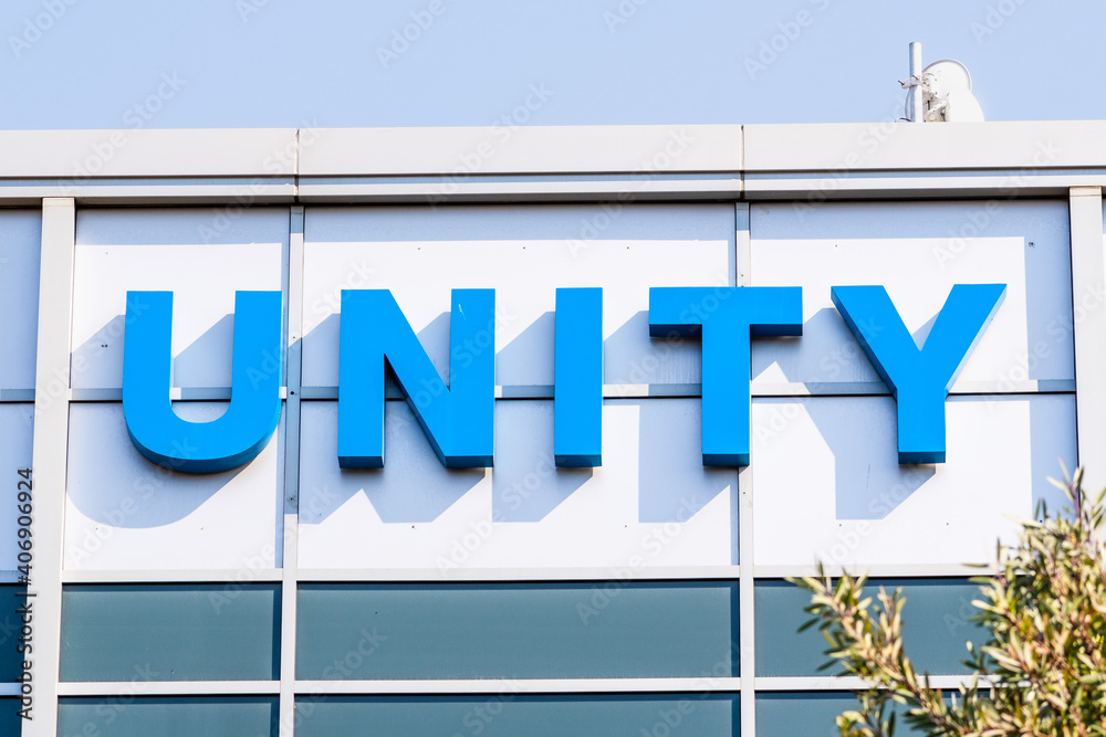 Sep 21, 2020 South San Francisco / CA / USA - Unity Biotechnology logo ...