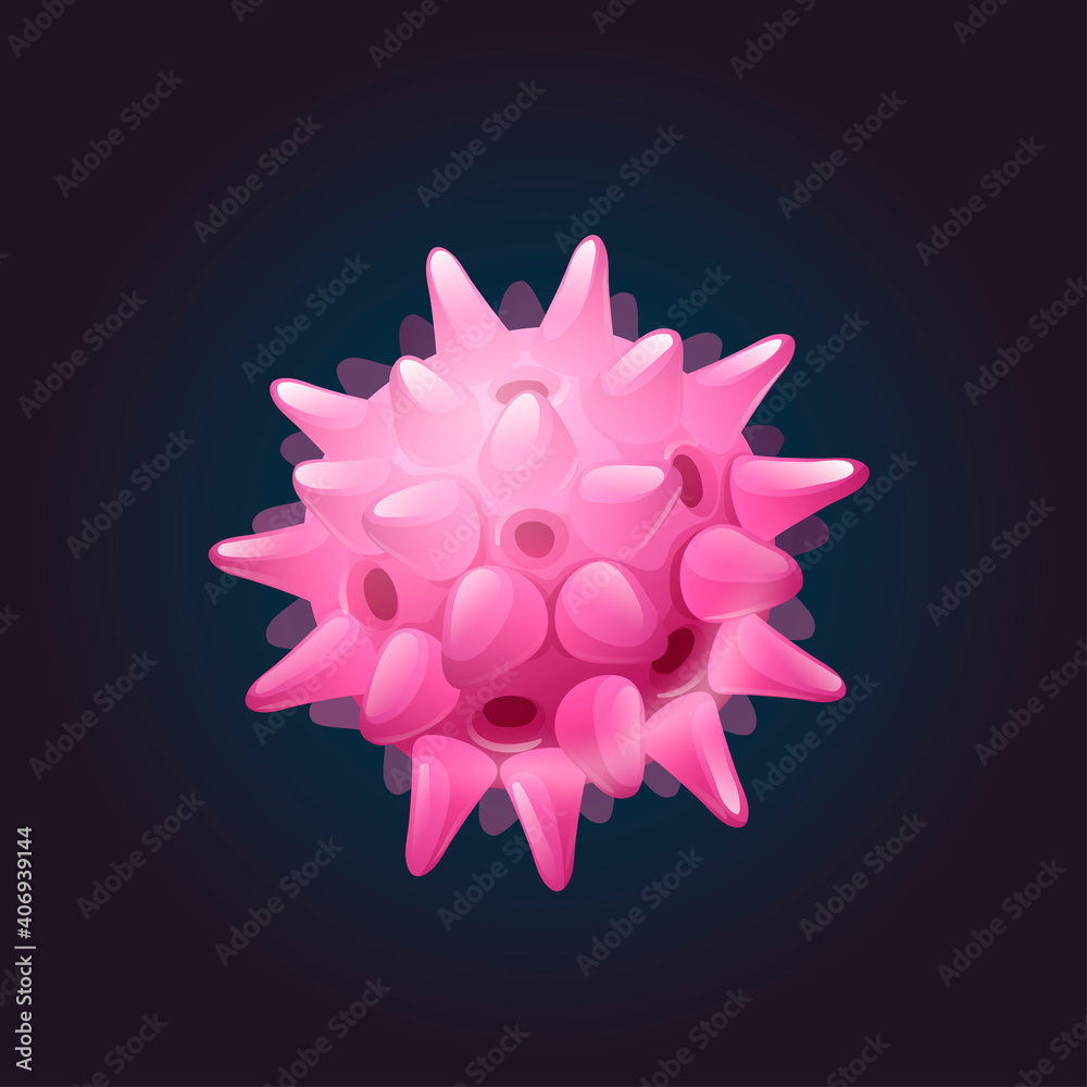 Cartoon 3d model of rotavirus. External structure Stock Vector | Adobe ...