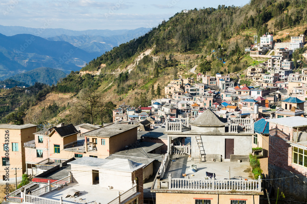 Rural villages in Yuanyang, Yunnan Province, China Stock Photo | Adobe ...