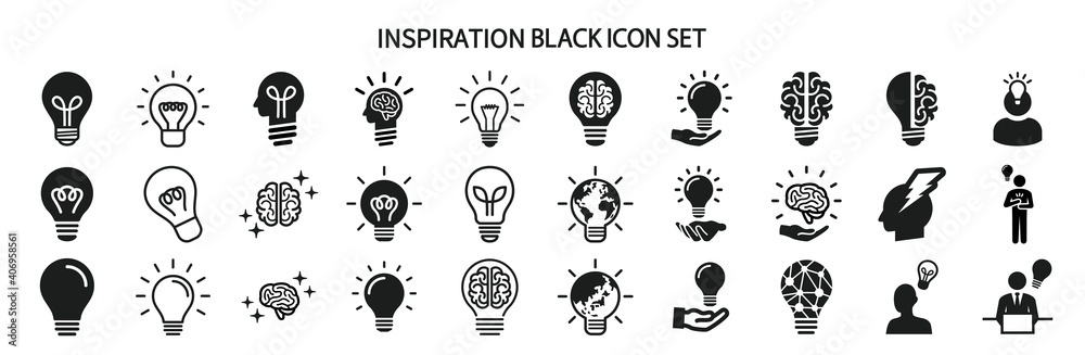 Various icon sets for inspiration Stock Illustration | Adobe Stock
