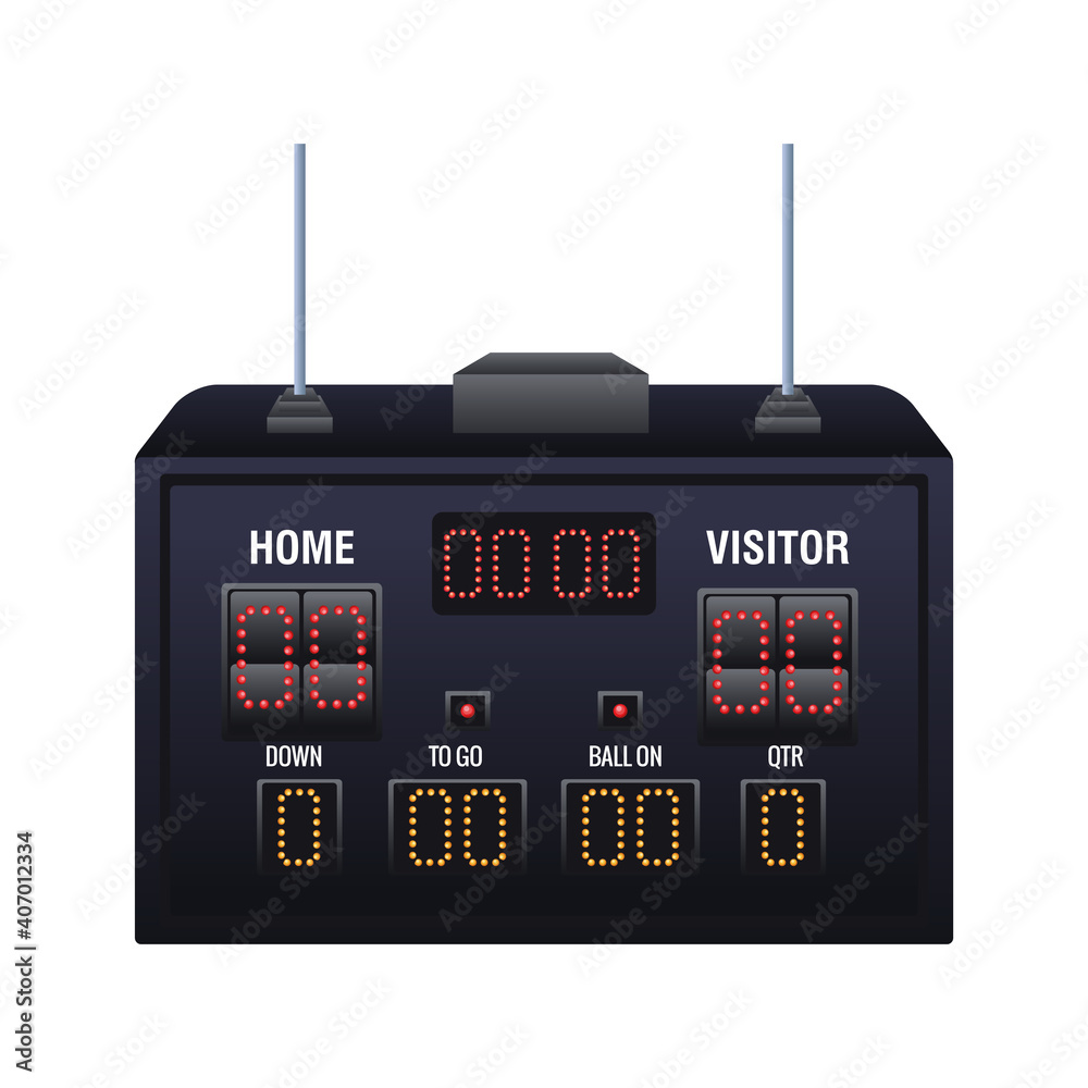 electric scoreboard stadium isolated icon Stock Vector | Adobe Stock