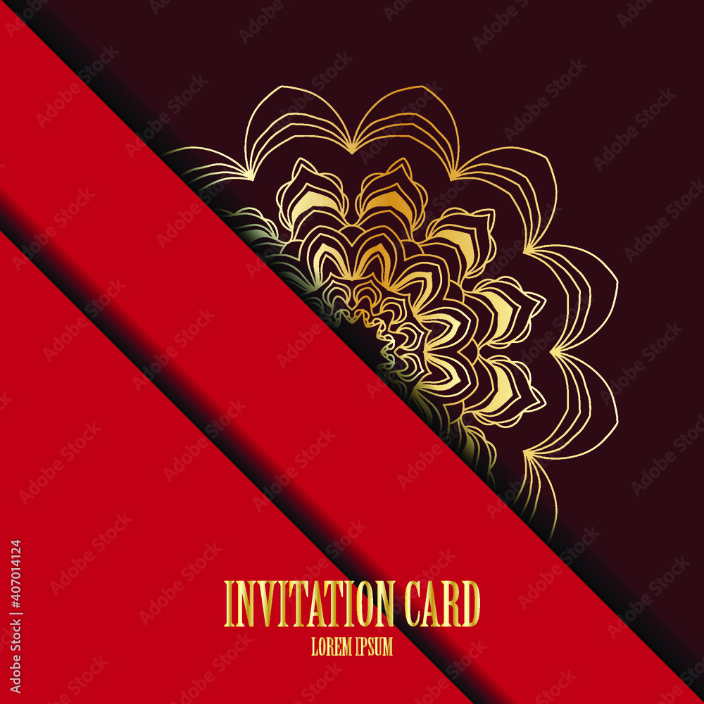 invitation card background vector image Stock Vector | Adobe Stock