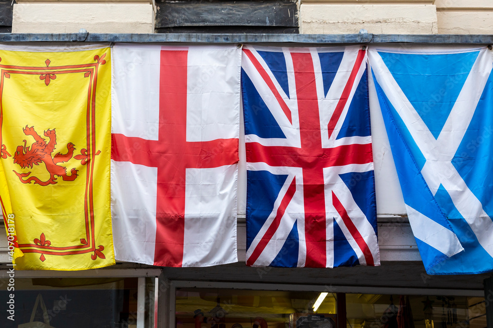 flags of the British isles Stock Photo | Adobe Stock