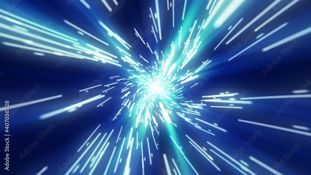 Stockvideo Wormhole, Hyperspace, High Speed Space Travel Animation ...